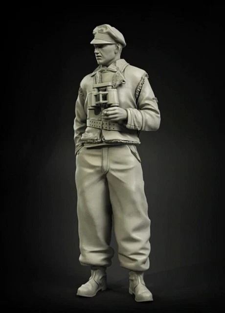UNPAINTED 1/35 GERMAN Soldier Waffen-SS WW2 Resin Figure Model Kit ...