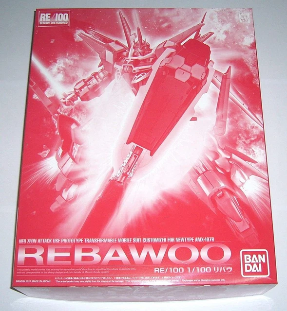 BANDAI RE/100 1/100 AMX-107R REBAWOO Model Kit Gundam UC MSV NEW from ...