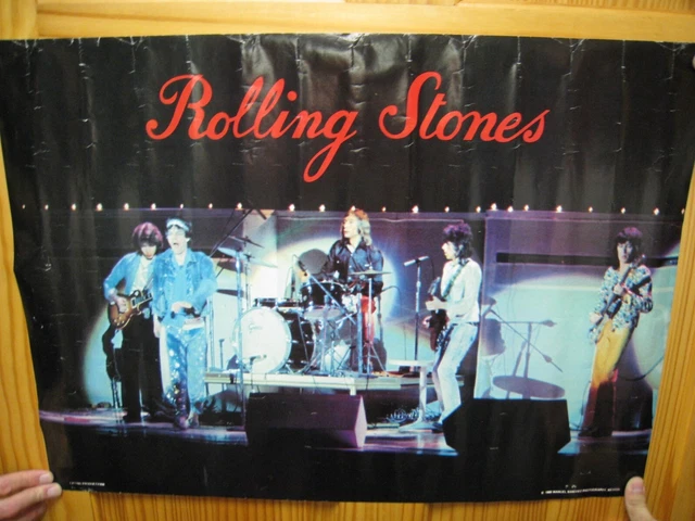 AFFICHE DES ROLLING Stones Photo De Groupe Sur Scène Vintage EUR 568,07 ...