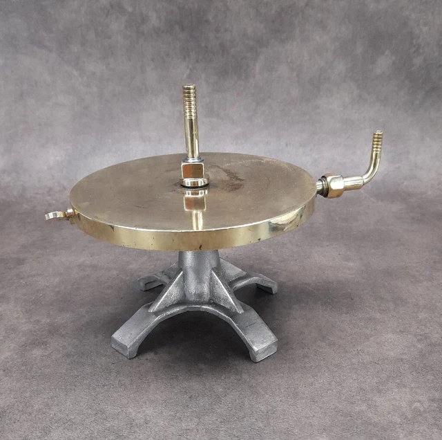 ANTIQUE BRASS VACUUM Table Vacuum Pump Lab Equipment £70.00 - PicClick UK