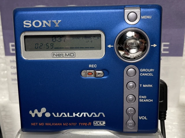 SONY MZ-N707 Type R MiniDisc Walkman Recorder Net MD Como Nuevo. EUR ...