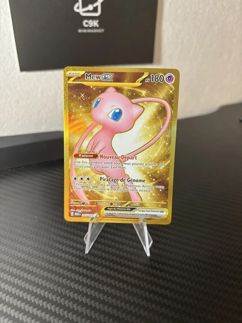 CARTE POKÉMON SECRÈTE - MEW Ex GOLD 205/165 - Serie 151 - Neuve FR EUR ...