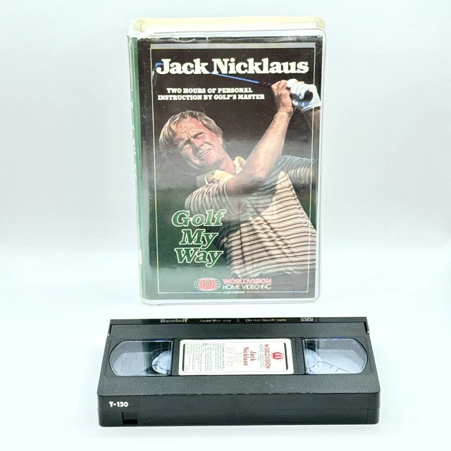 JACK NICKLAUS - Golf My Way VHS, 1983 Golf Instruction Sports Clamshell ...