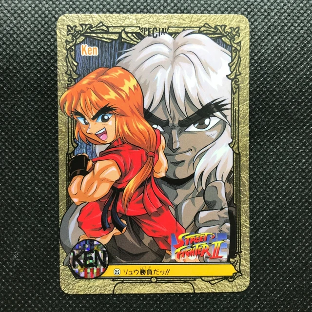 KEN STREET FIGHTER Ⅱ Card Made in japan Rare BANDAI CAPCOM F/S £13.98 ...