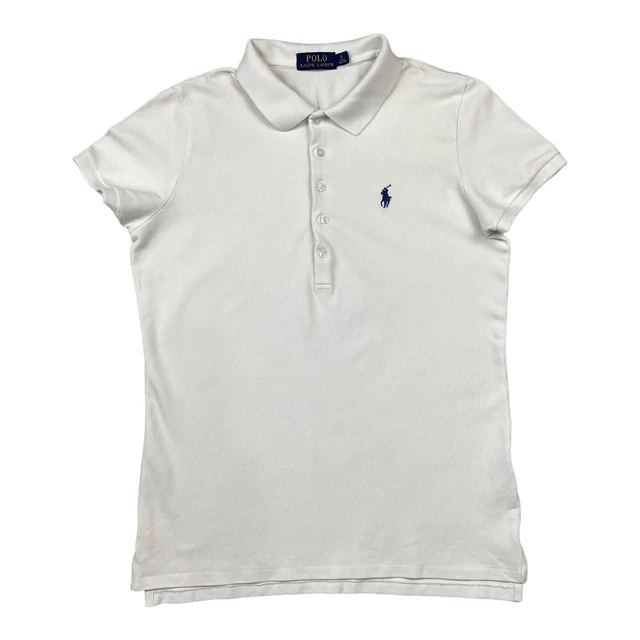 POLO RALPH LAUREN Vintage Donna Polo Bianca EUR 29,28 - PicClick IT