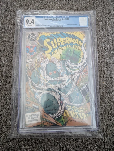 SUPERMAN: THE MAN of Steel #18 (1st full apperance of Doomsday) 9.4 grade by CGC £260.71 ...
