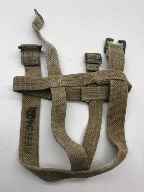 ORIGINAL WW2 BRITISH Army 1942 Dated Water Bottle Carrier Harness 37 ...