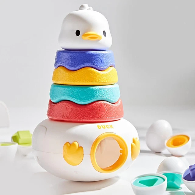 STACKING BUILDING BLOCKS Stem Stacking Nesting Circle Toy for ...