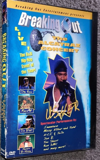BREAKING OUT: THE Alcatraz Concert - VHS - Usher - Run DMC - HIP HOP ...