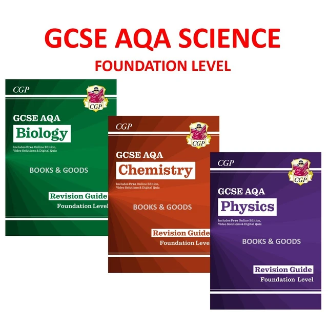 GCSE AQA BIOLOGY Physics Chemistry Revision Guides Foundation Triple Science KS4 £21.99 ...