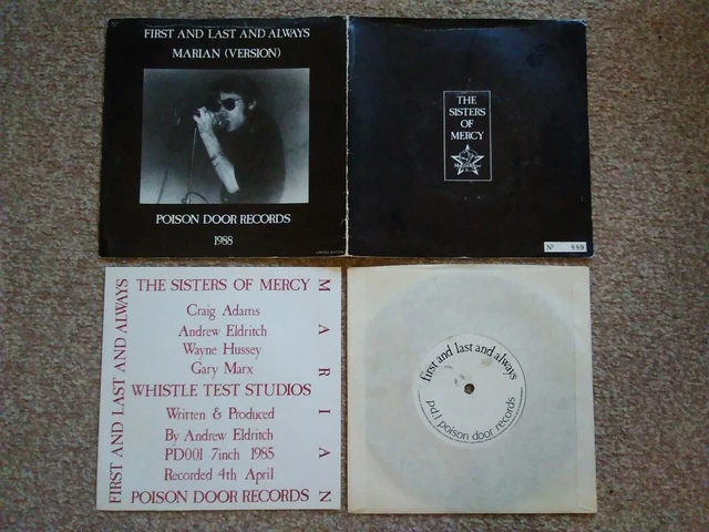 RARE PRIVATE GOTH 45 The Sisters Of Mercy First Last Always/ Marian ...