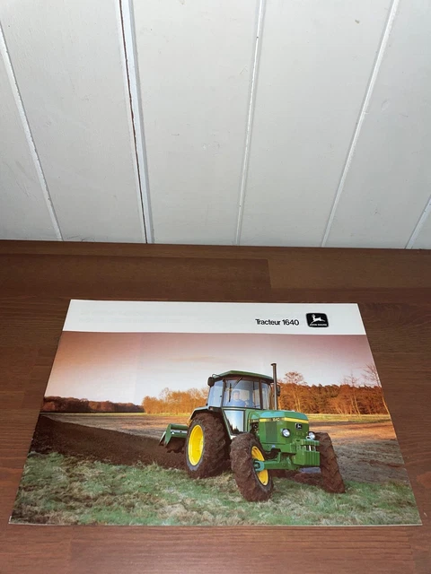 BROCHURE PROSPEKT PROSPECTUS EDITION 1982 TRACTEUR JOHN DEERE 1640 tractor-fendt EUR 4,99 ...