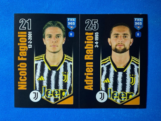 FIGURINE STICKERS PANINI Fifa 365 2024 n.318 Fagioli/Rabiot (Juventus ...