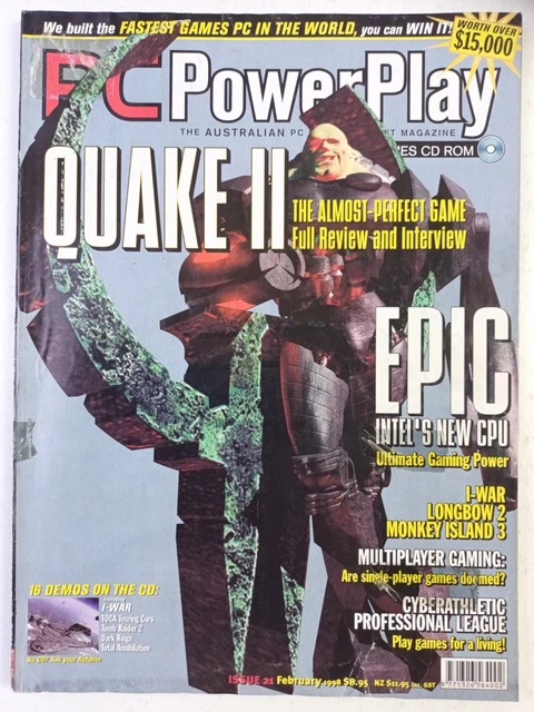 PC POWERPLAY #21 February 1998 No Cd. Quake 2 Seven Kingdoms Monkey ...