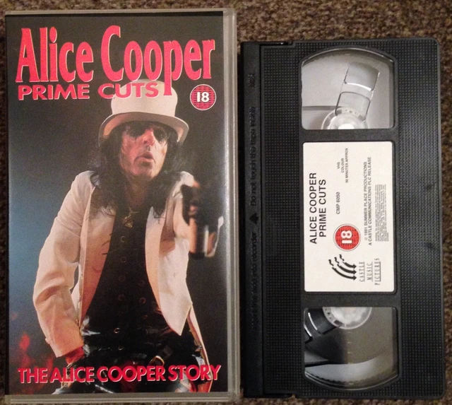 ALICE COOPER PRIME Cuts-Music/Biography-Vhs Small Box-Castle Music ...