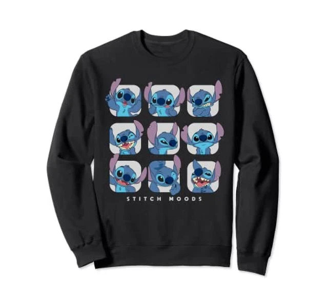 (TG. S) DISNEY Lilo and Stitch Moods Felpa - NUOVO EUR 48,03 - PicClick IT