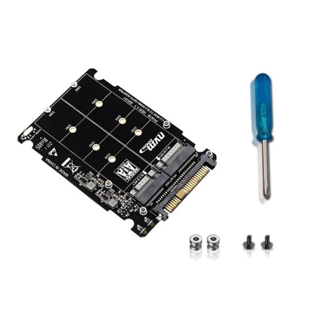 ADAPTATEUR M.2 SSD Vers U.2 2In1 M.2 NVMe et SATA-Bus NGFF SSD Vers PCI-E U6794 EUR 11,88 ...