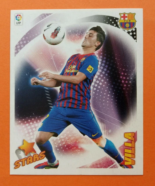 STARS 💥 DAVID VILLA 🇪🇸 FC Barcelona Panini 2012 2013 Liga Este 12 13 ...