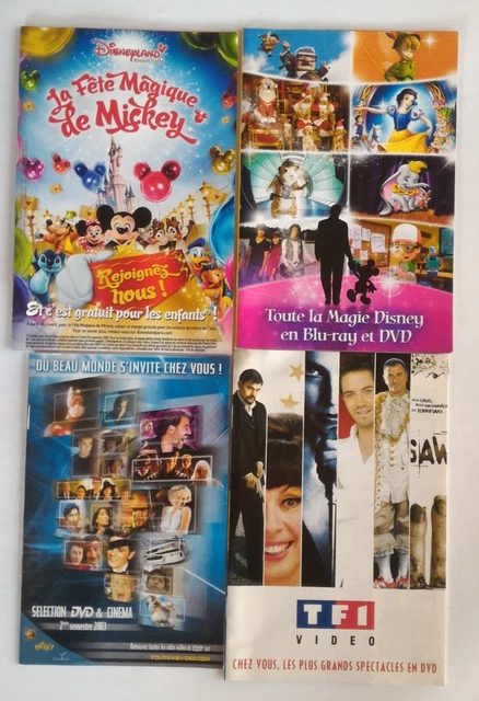 LOT 14 MINI-CATALOGUES Divers -Tf1/Pathe/Disney - Vhs/Dvd/Laserdisc ...