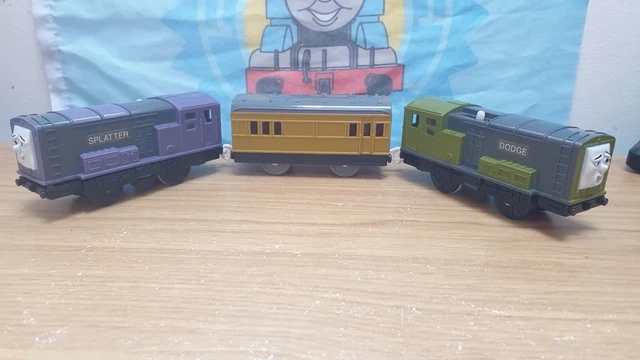 TOMY 1997 SPLATTER & Dodge Trackmaster Tomy Thomas & Friends Tank ...