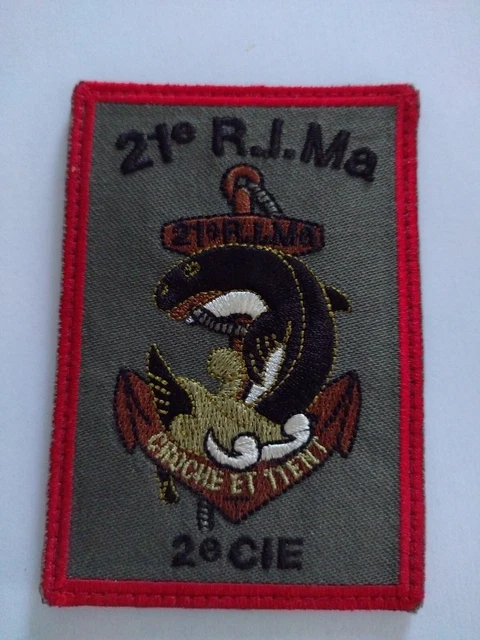 INSIGNE MILITAIRE PATCH Brodé 21°Régiment D'infanterie De Marine 2°Cie EUR 15,00 - PicClick FR