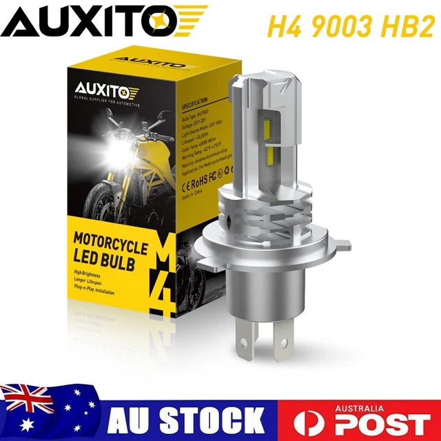 H4 HB2 HS1 LED Headlight Globe 6500K Hi/Low Bulbs ATV Beam Motorcycle UTV Lamp $26.49 - PicClick AU