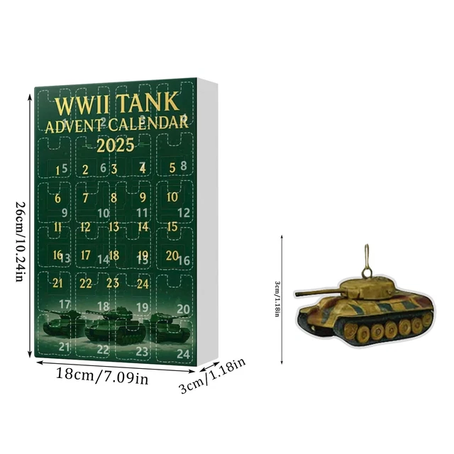 FIGHTER JET TANK Advent Calendar 24 Days Christmas Countdown Calendar ...