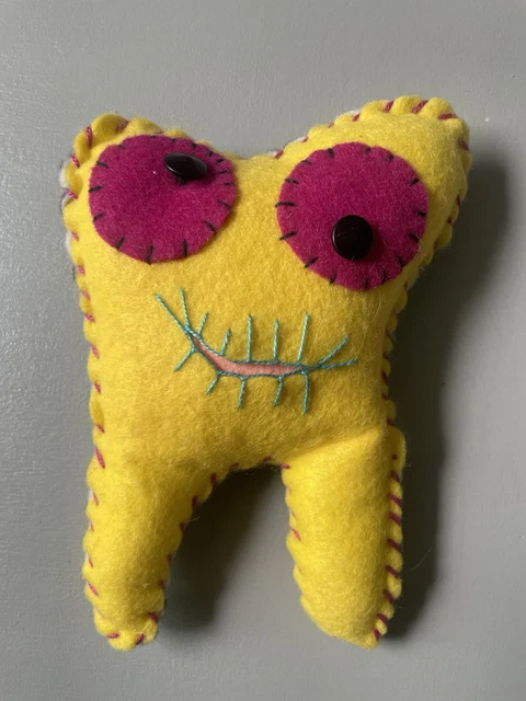 TOOTH FAIRY PILLOW With Pocket Tooth Shaped Plush Toy £3.84 - PicClick UK