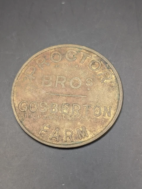 6D R. NEAL PROCTOR GOSBERTON FARM TOKEN ANTIQUE. Rare £4.99 - PicClick UK