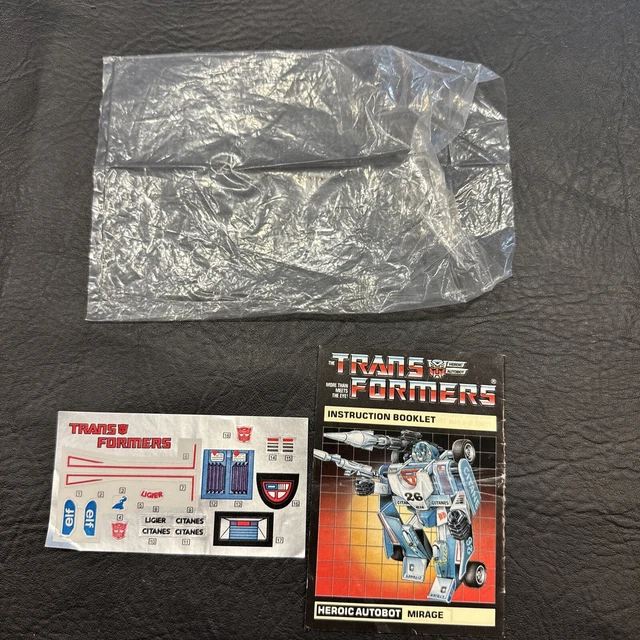 MEGATRON INSTRUCTION BOOKLET and Assembly Sheet 1984 G1 Transformers ...