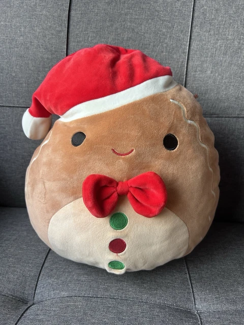 SQUISHMALLOWS JORDAN GINGERBREAD man, Christmas 12" Soft Toy Plush ...