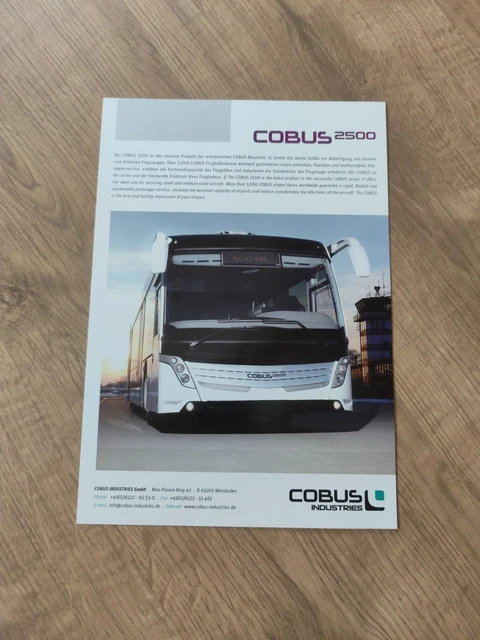 CONTRAC COBUS 2500 Prospekt Flughafenbus Vorfeldbus !!RAR!! EUR 2,50 ...