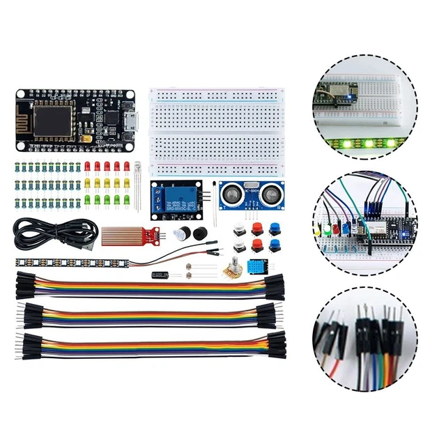 BUILD YOUR IOT Prototypes with the ESP8266 Development Board Starter Kit $42.71 - PicClick AU