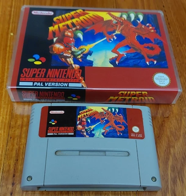 SUPER NINTENDO SNES Super Metroid Video Game PAL & Case $50.00 ...