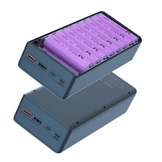 16*18650 USB WELDING Free Battery Storage Box Fast Wireless Charging ...