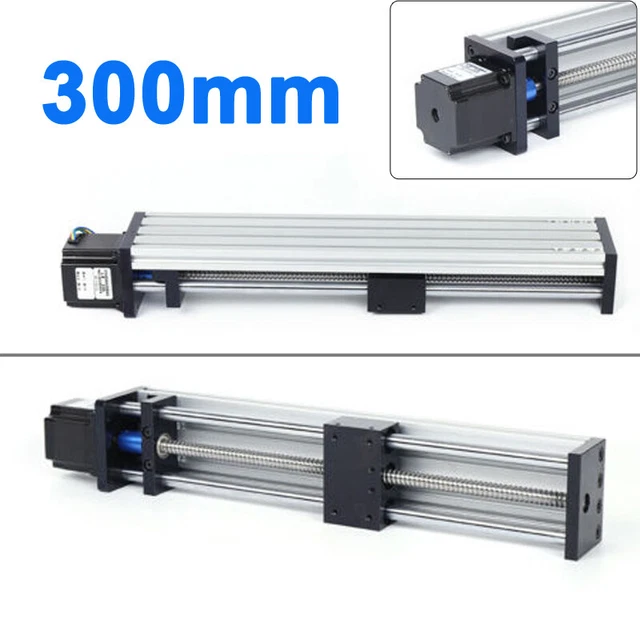 LINEAR GUIDE RAIL Slide Stage Actuator Ball Screw Motion Table Nema 23 Motor CNC EUR 80,43 ...