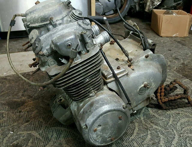 HONDA CB500-4 CB500 Four Complete Engine Motor ...from a running bike ...