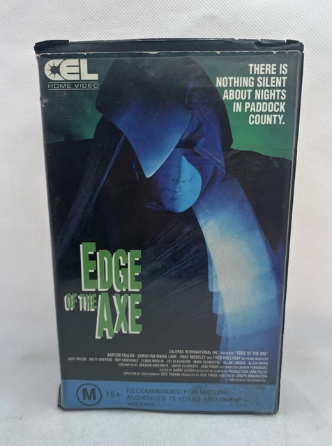 EDGE OF THE Axe (1988) VHS Video 80s Slasher Horror Cel Home Video ...