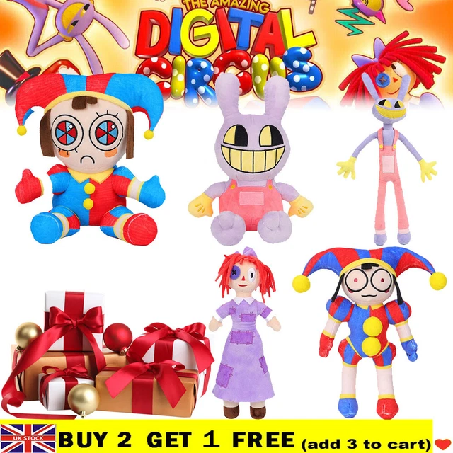 THE AMAZING DIGITAL Circus Plush Toy 25Cm Stuffed Pomni The Jester ...