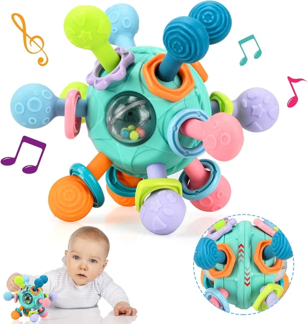 BABY MONTESSORI SENSORY Toys 0-6 Months, Teething Toys for Babies ...