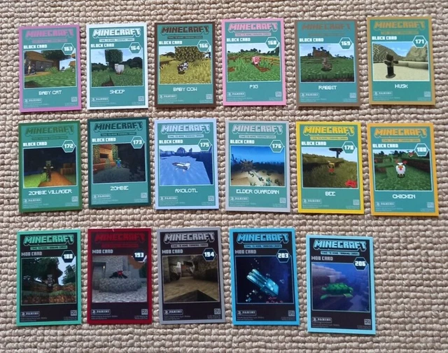 PANINI MINECRAFT TRADING Cards Time To Mine large bundle job lot **17 ...