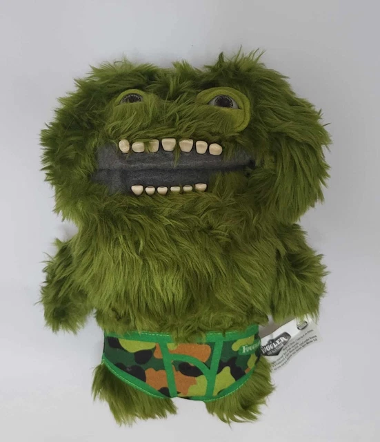 FUGGLER UNDEROO MCGOO Budgie Green Funny Ugly Monster Soft Toy Plush £ ...