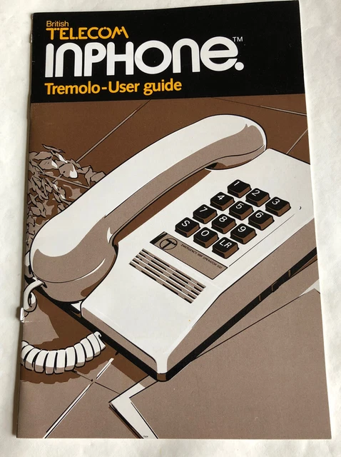 BRITISH TELECOM USER guide for the Tremolo Inphone £1.75 - PicClick UK