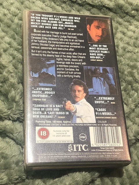 ZANDALEE VHS VIDEO Cassette ITC Nic Cage , Erika Anderson Cert 18 From ...