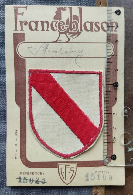 FRANCE-BLASON - INSIGNE Badge Ecusson - Tissu Brodé - Armoiries STRASBOURG EUR 5,00 - PicClick FR