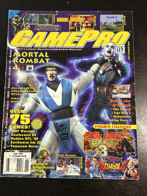 GAMEPRO VIDEO GAME Magazine Issue No # 117 June 1998 Mortal Kombat 4 ...