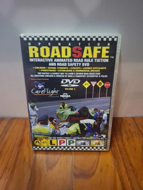 OPERATION ROAD SAFE Dvd Interactive Animated Road Rule Tuition And Road ...
