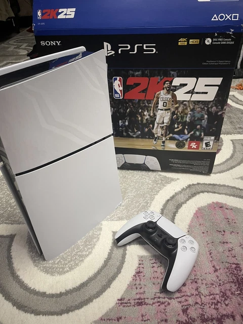 SONY PS5 SLIM Digital Edition NBA 2K25 Bundle - 1TB Video Game Console ...
