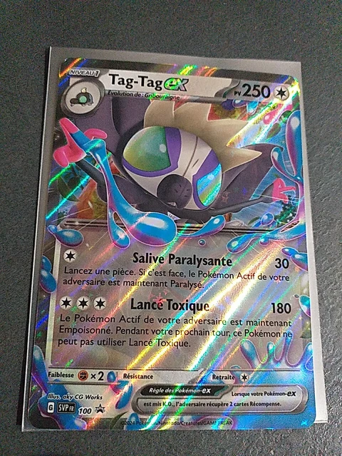 CARTE POKÉMON TAG-TAG EX Promo 100 Écarlate et Violet Français - Neuf ...