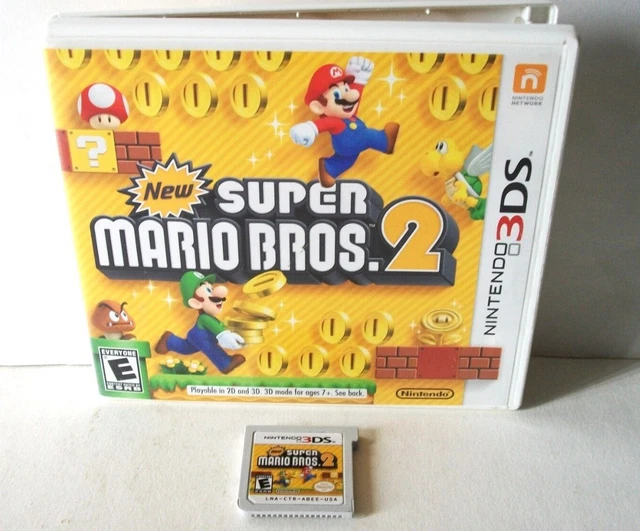 NEW SUPER MARIO Bros 2 Nintendo 3DS Good Label Game Cart Luigi Brothers ...